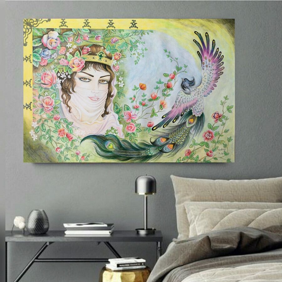 کمدا قیمت و خرید نقاشی مینیاتور سایز 50×70